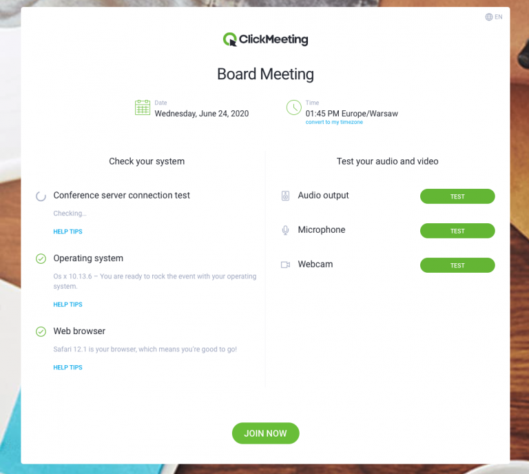 How to Test Your Webcam and Microphone before an Online Event?