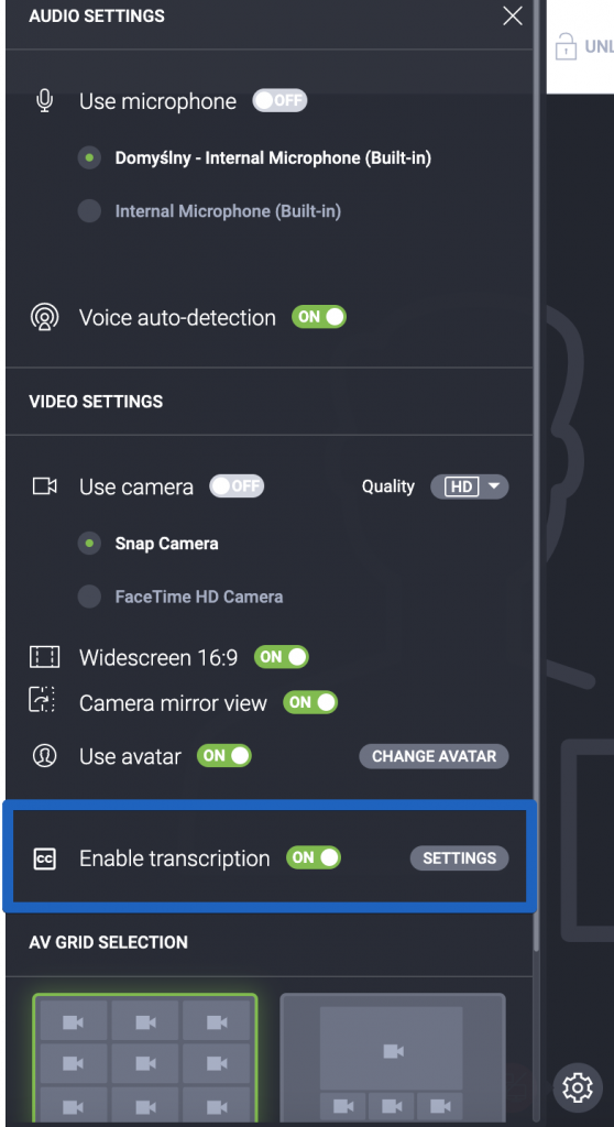 Increase event accessibility with live transcription