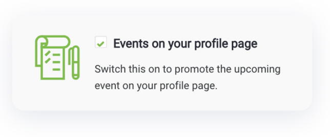 Increase online visibility with a profile page
