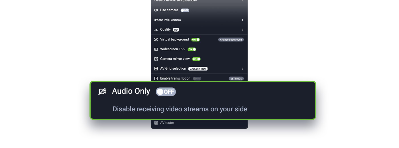 Network issues? Stay connected with "Sound Only" mode!